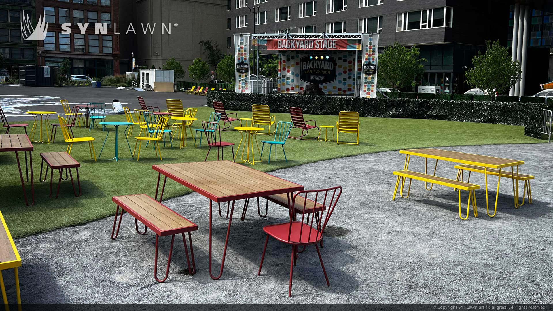 Urban Hardscape Transformed into a Community Green Space