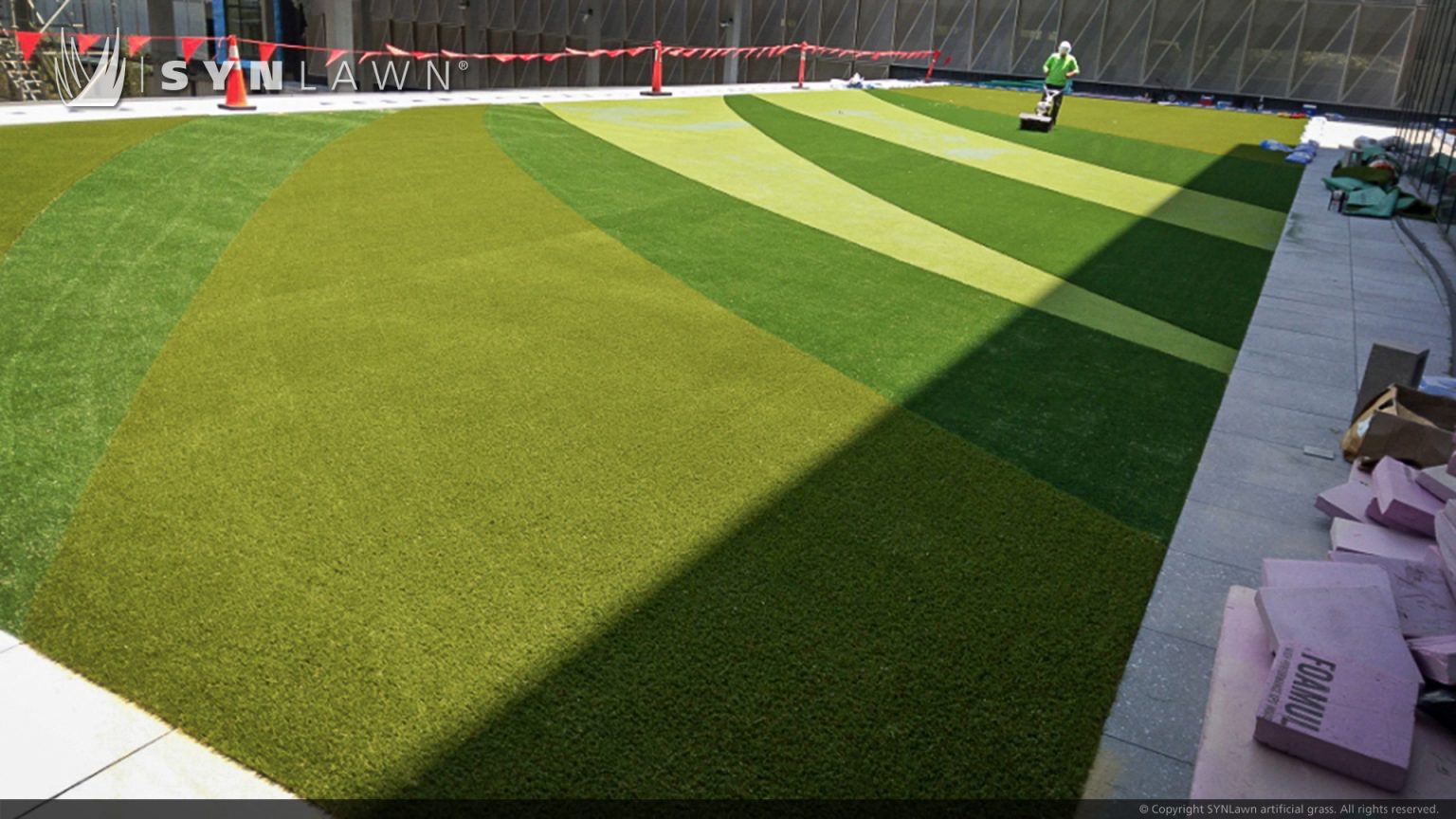 Hewlett Packard adds Custom Inlaid Turf Design to Houston Campus