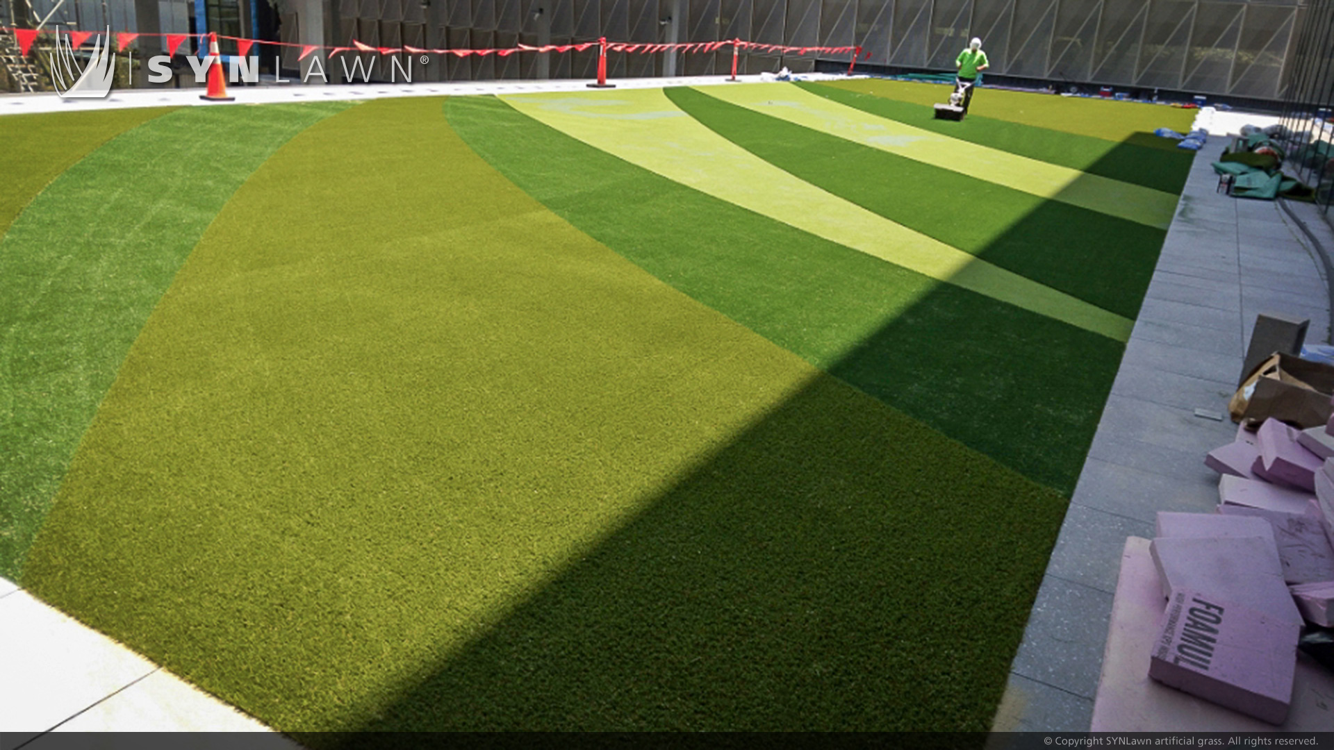 Hewlett Packard adds Custom Inlaid Turf Design to Houston Campus